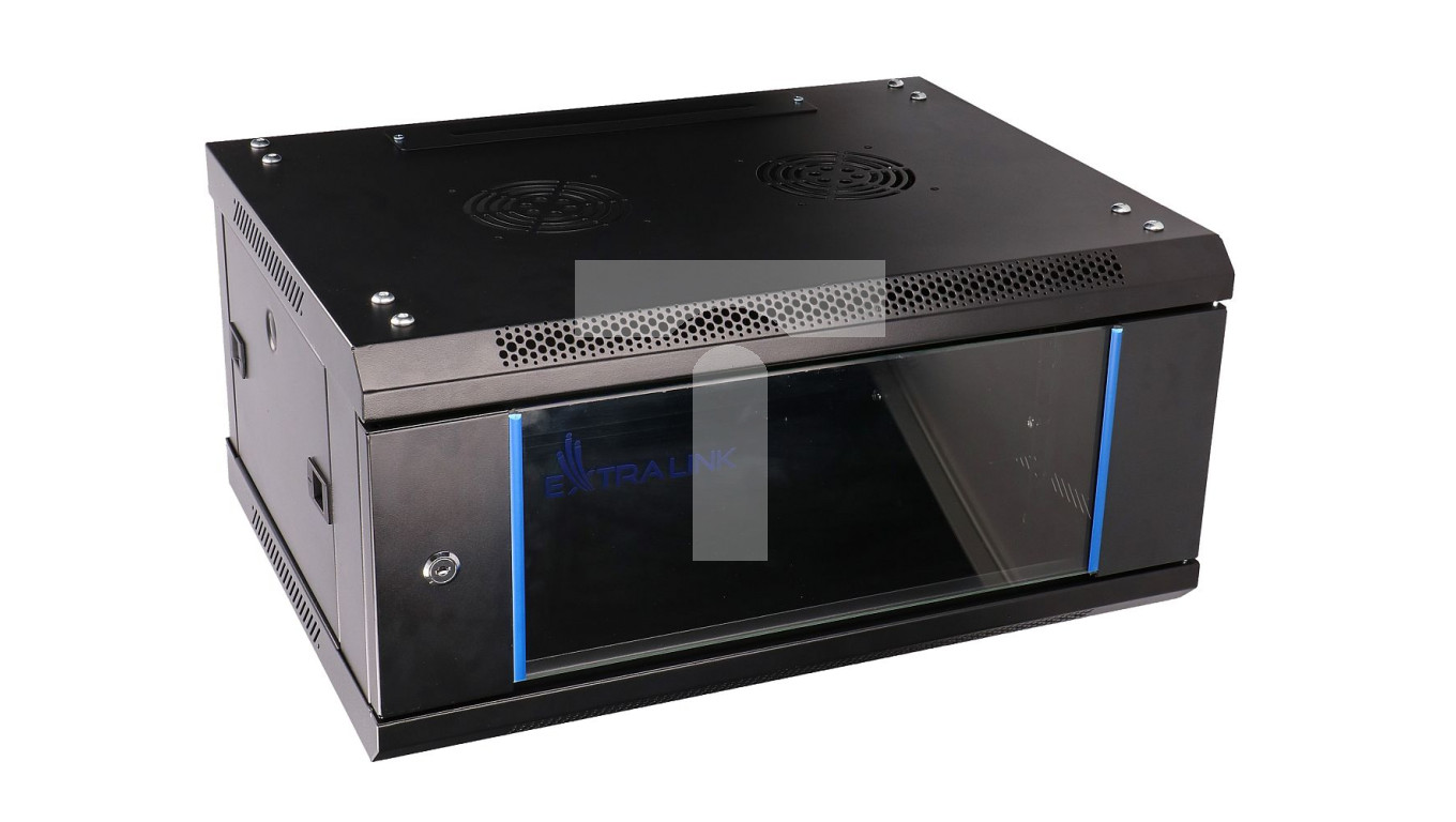Szafa rack montowana na ścianie Extralink 4U 600x450 Czarna – Extralink ...