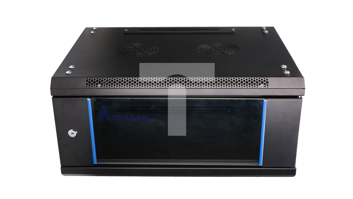 Szafa rack montowana na ścianie Extralink 4U 600x450 Czarna – Extralink ...