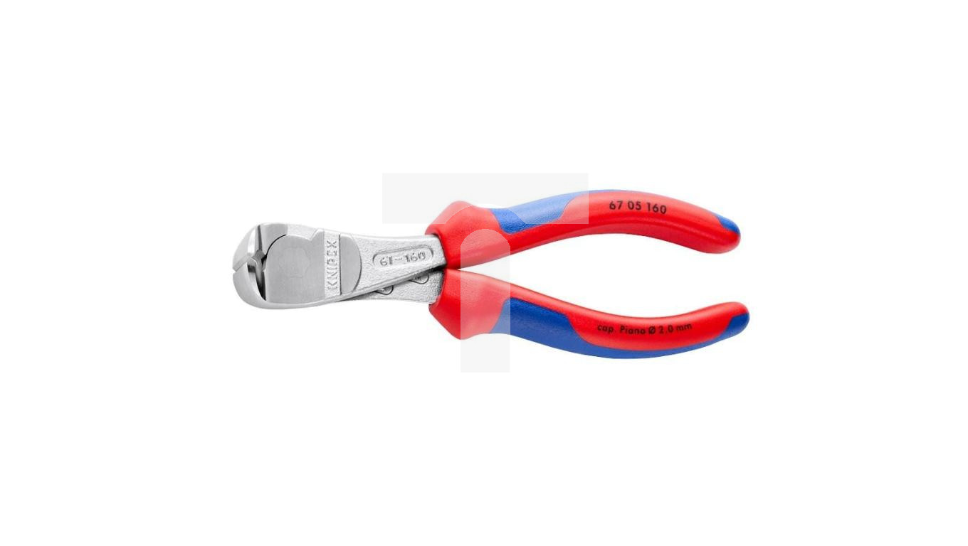 Szczypce czołowe tnące 160mm chromowane ze zwiekszonym przełożeniem ...