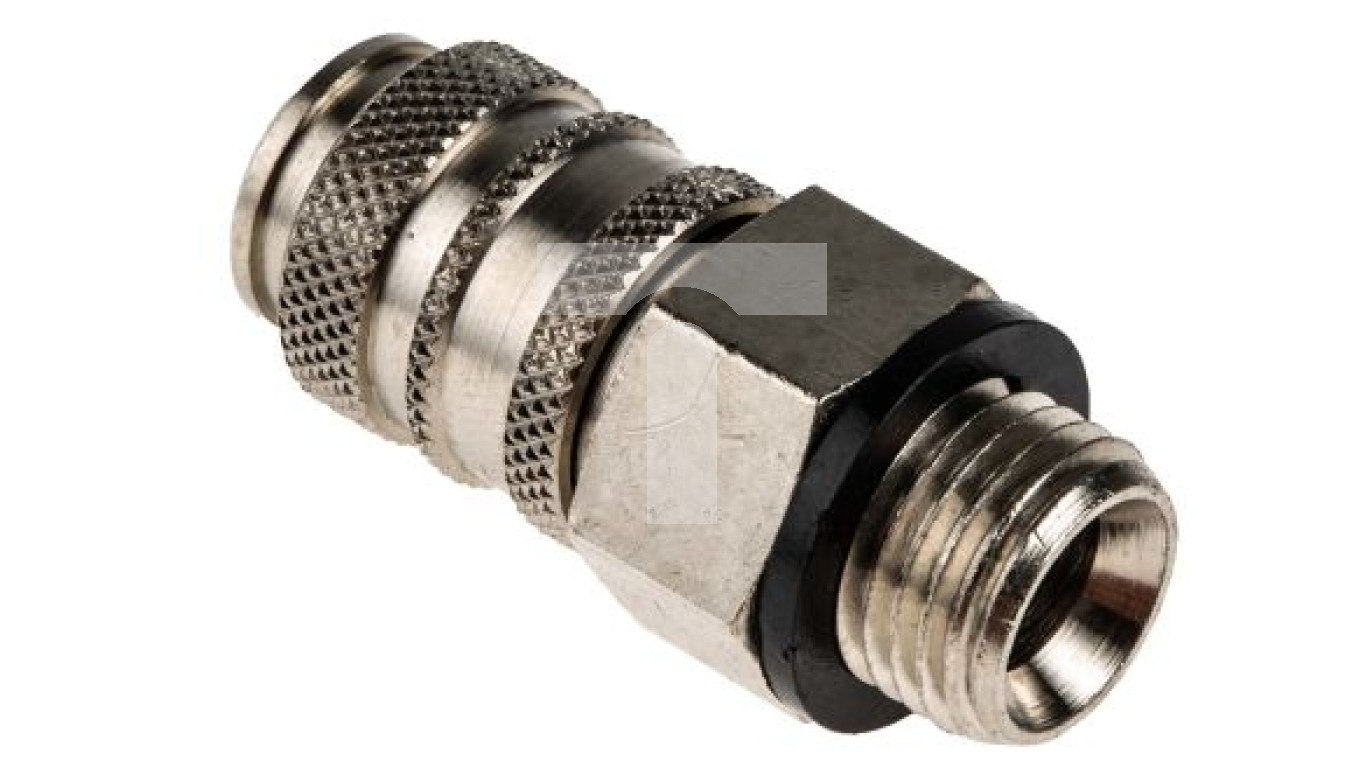 Szybkozłączka pneumatyczna, materiał Mosiądz, złącze G 1/4 męskie, RS ...