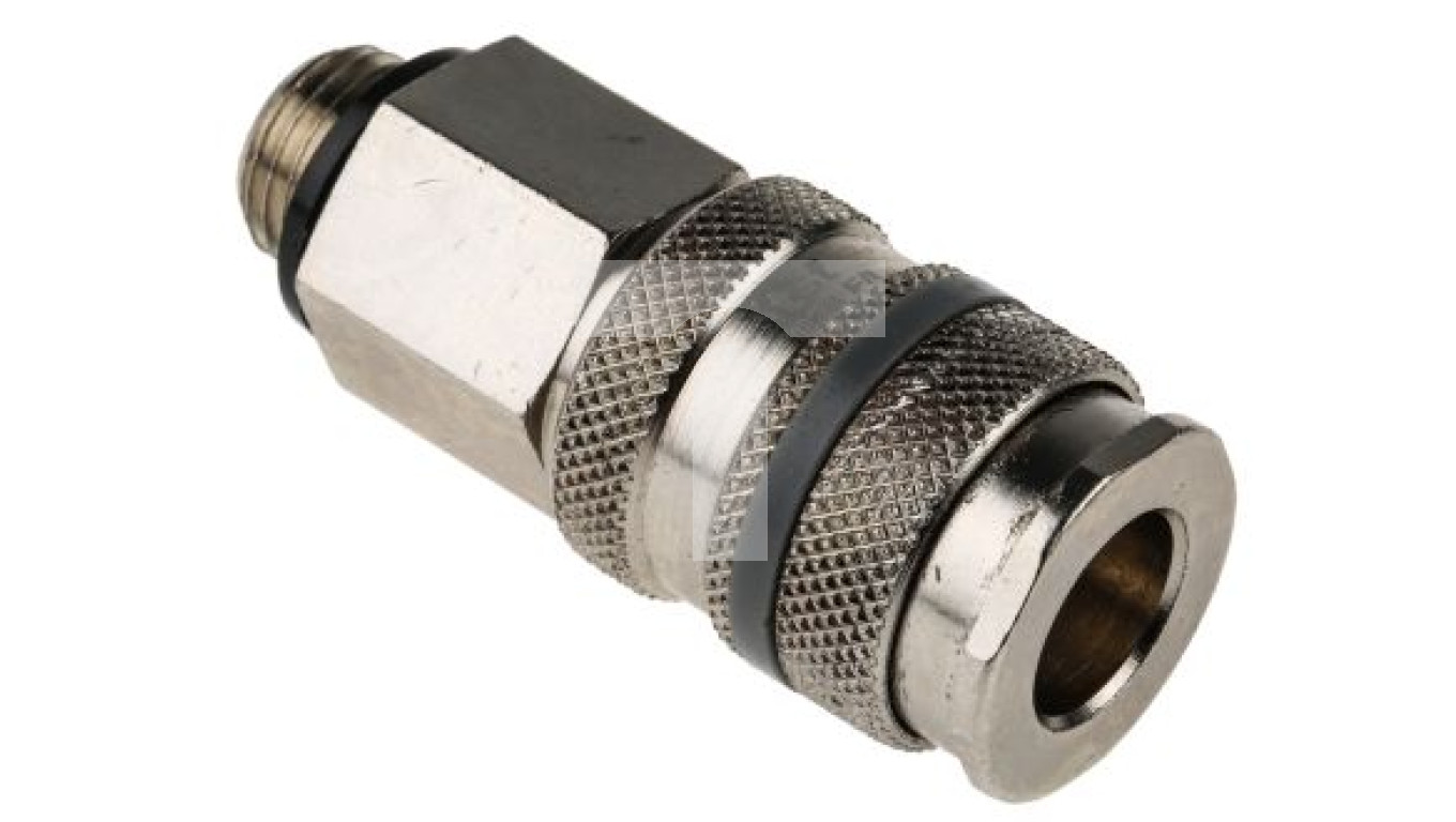 Szybkozłączka pneumatyczna, materiał Mosiądz, złącze R 1/4 męskie, RS ...