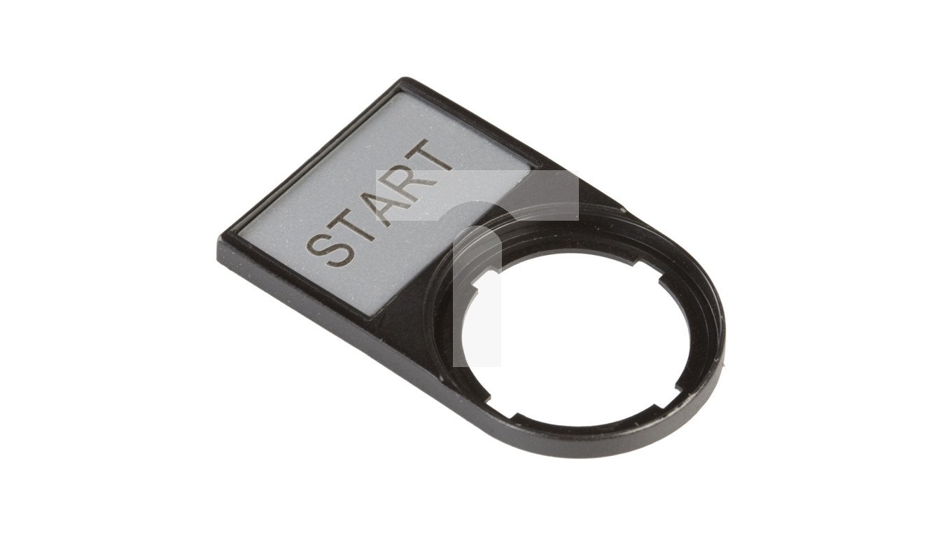 Tabliczka opisowa START 50x30mm czarna prostokątna M22S-ST-GB1 216495 ...