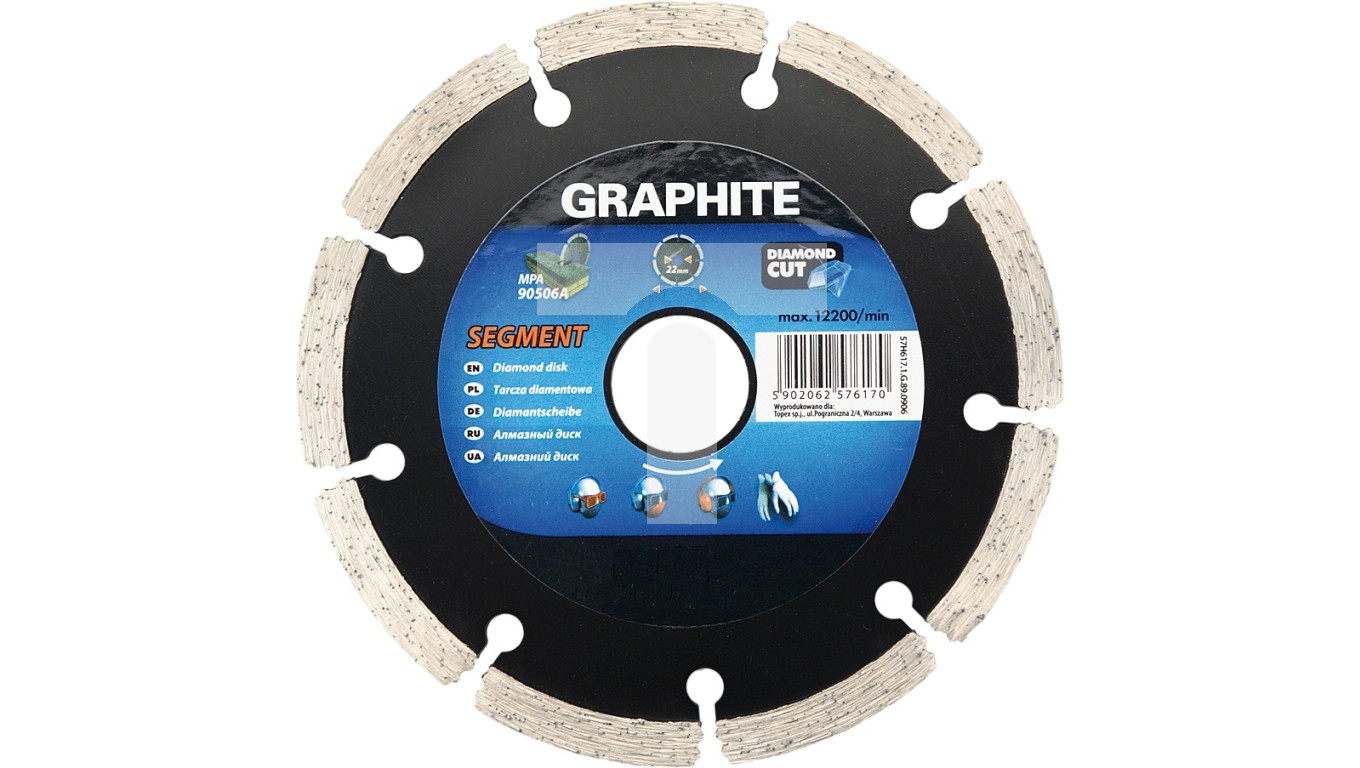 Tarcza diamentowa 230 x 22.2 mm segmentowa 57H619 – GRAPHITE | TIM SA