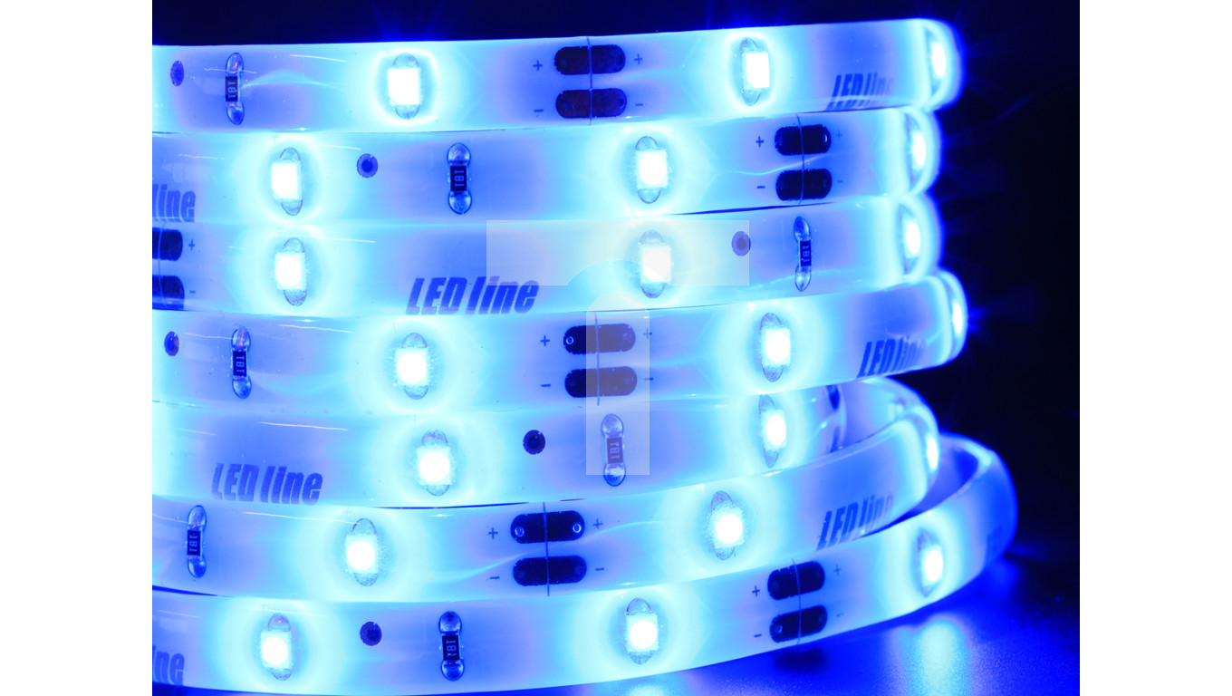 Taśma LED line 150 SMD3528 12V niebieska 2,4W wodoodporna IP65 3 lata ...