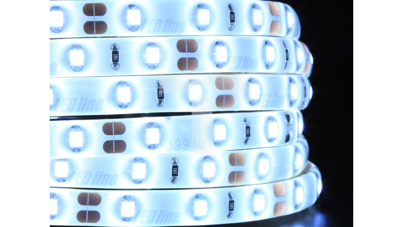 Taśma LED line 300 SMD3528 12V 6500K wodoodporna IP65 4,8W 3 lata gwar ...