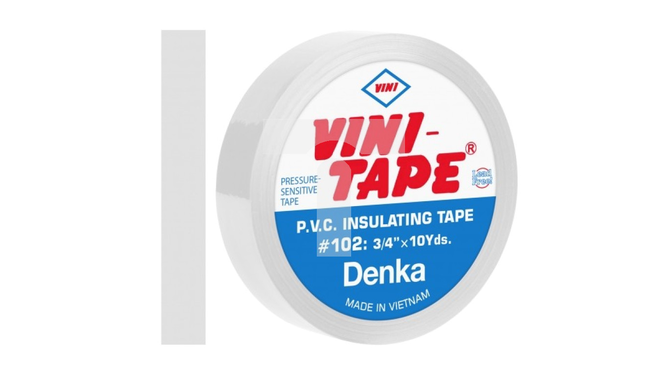 Taśma izolacyjna VINI-TAPE 19mm/10m biała WINYLOWA DENKA – Denka ...