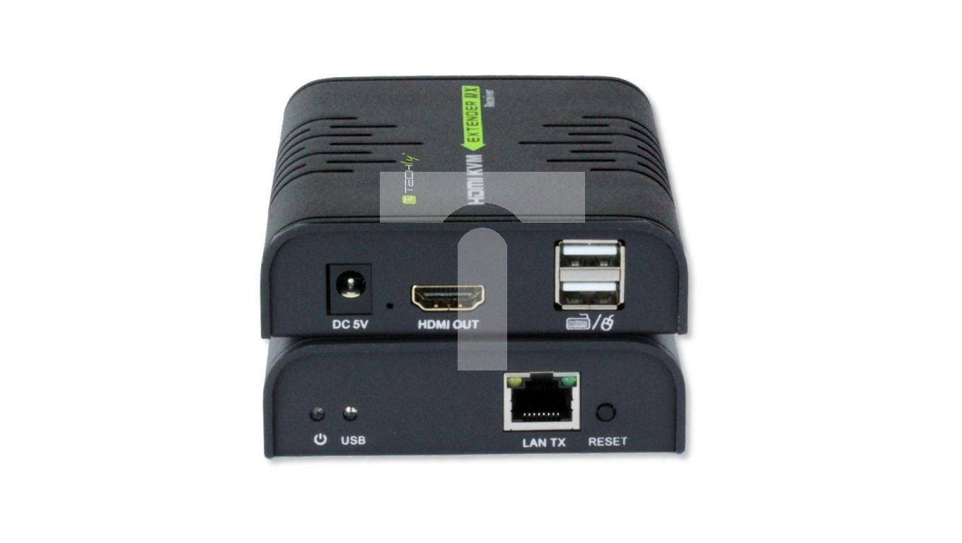 Techly KVM Extender HDMI+USB po skrętce Cat5e/6 do 120m IDATA HDMI-KVM2 ...