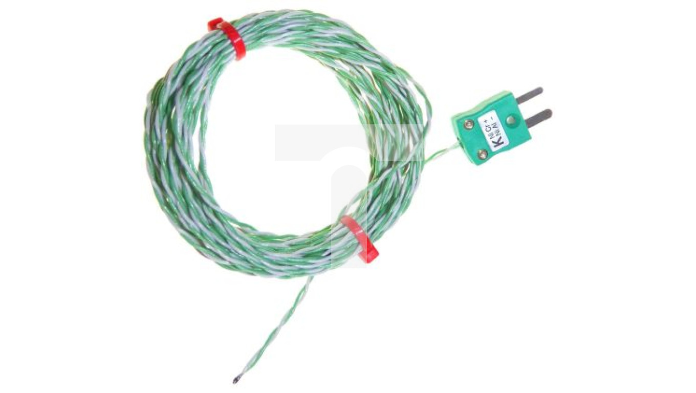 Termopara typ K do +250C 2m kabel 2m, Teflon PFA EN 60584-3:2008, IEC ...