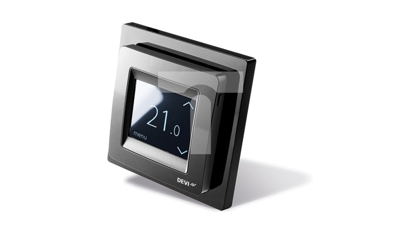 Termostat DEVIreg Touch 230V 16A 5-45C IP21 czarny 140F1069 – DEVI - Danfoss | TIM SA