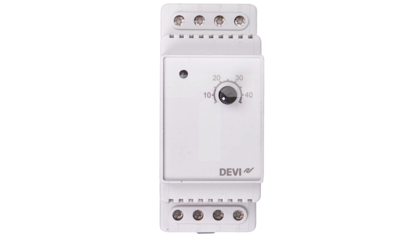 Termostat Devireg 330 230V 16A 5-45C IP20 biały 140F1072 – DEVI - Danfoss | TIM SA