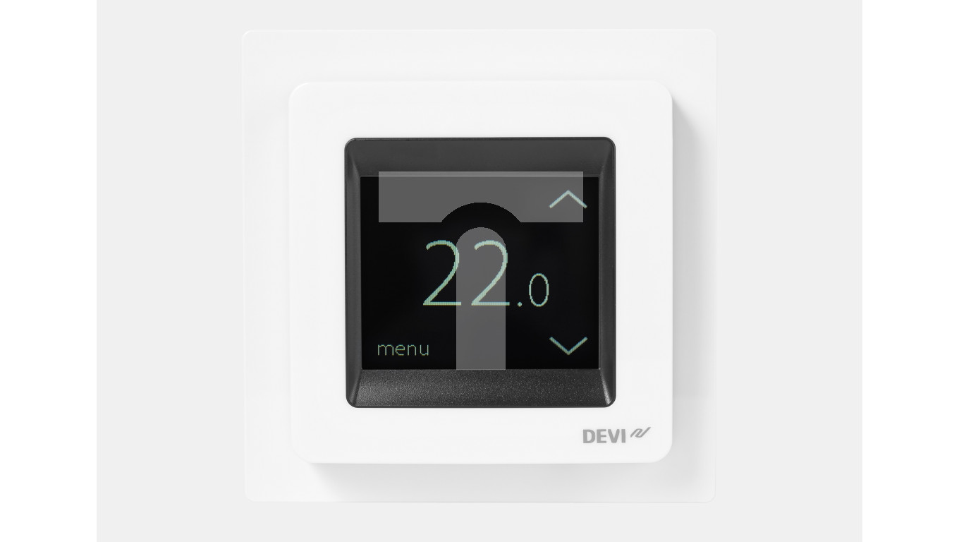 Termostat elektroniczny DEVIreg Touch 230V 16A 5-35C IP21 śnieżnobiały ...