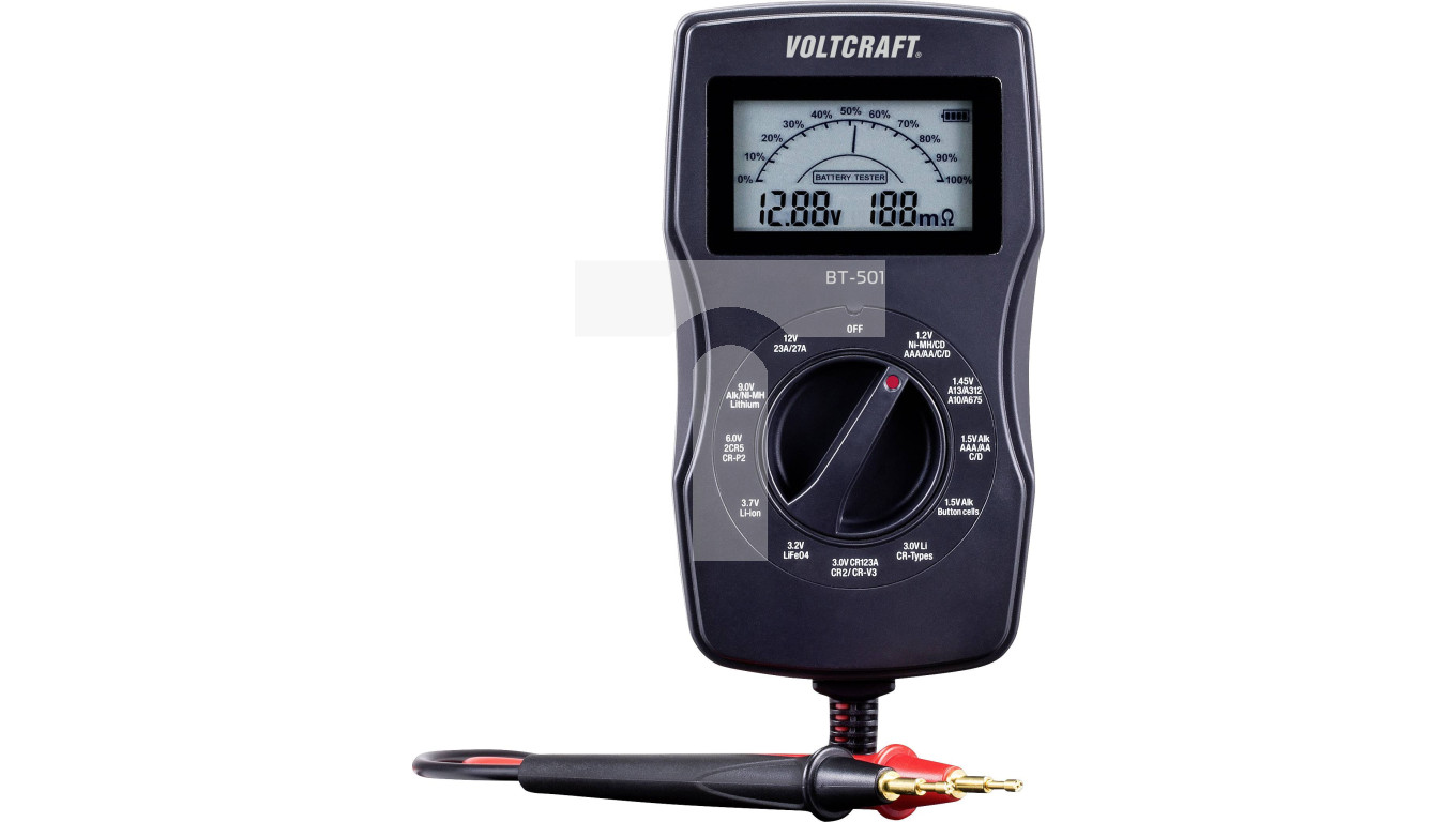 Tester baterii VOLTCRAFT BT-501 1953676 – Voltcraft | TIM SA