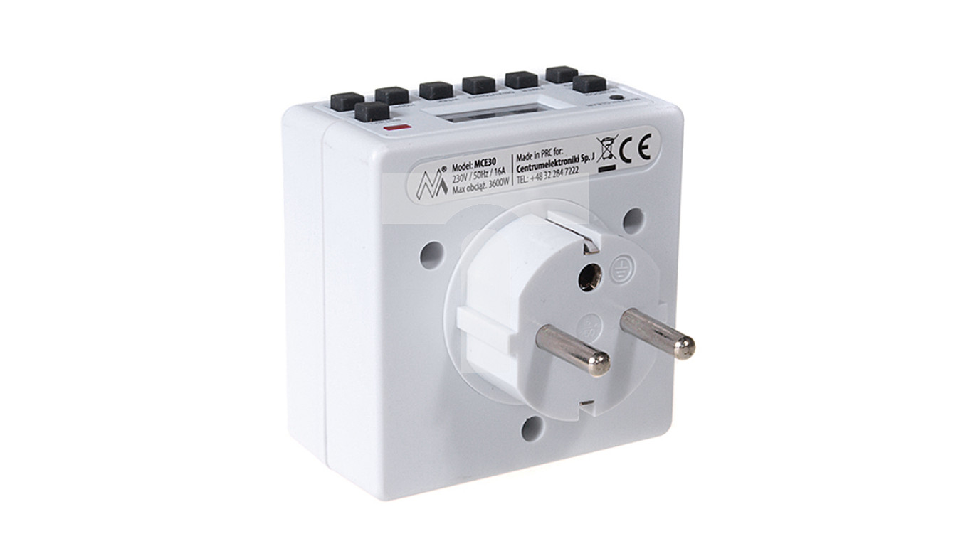 Timer cyfrowy Maclean Energy MCE30 10 programów CD funkcja Random 3600W ...
