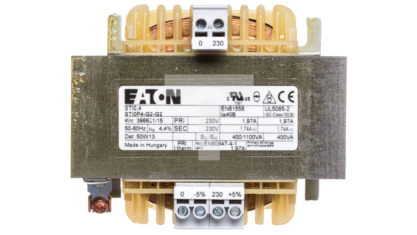 Transformator 1-fazowy 400VA 230/230V STI0,4(230/230) 040642 – EATON ...