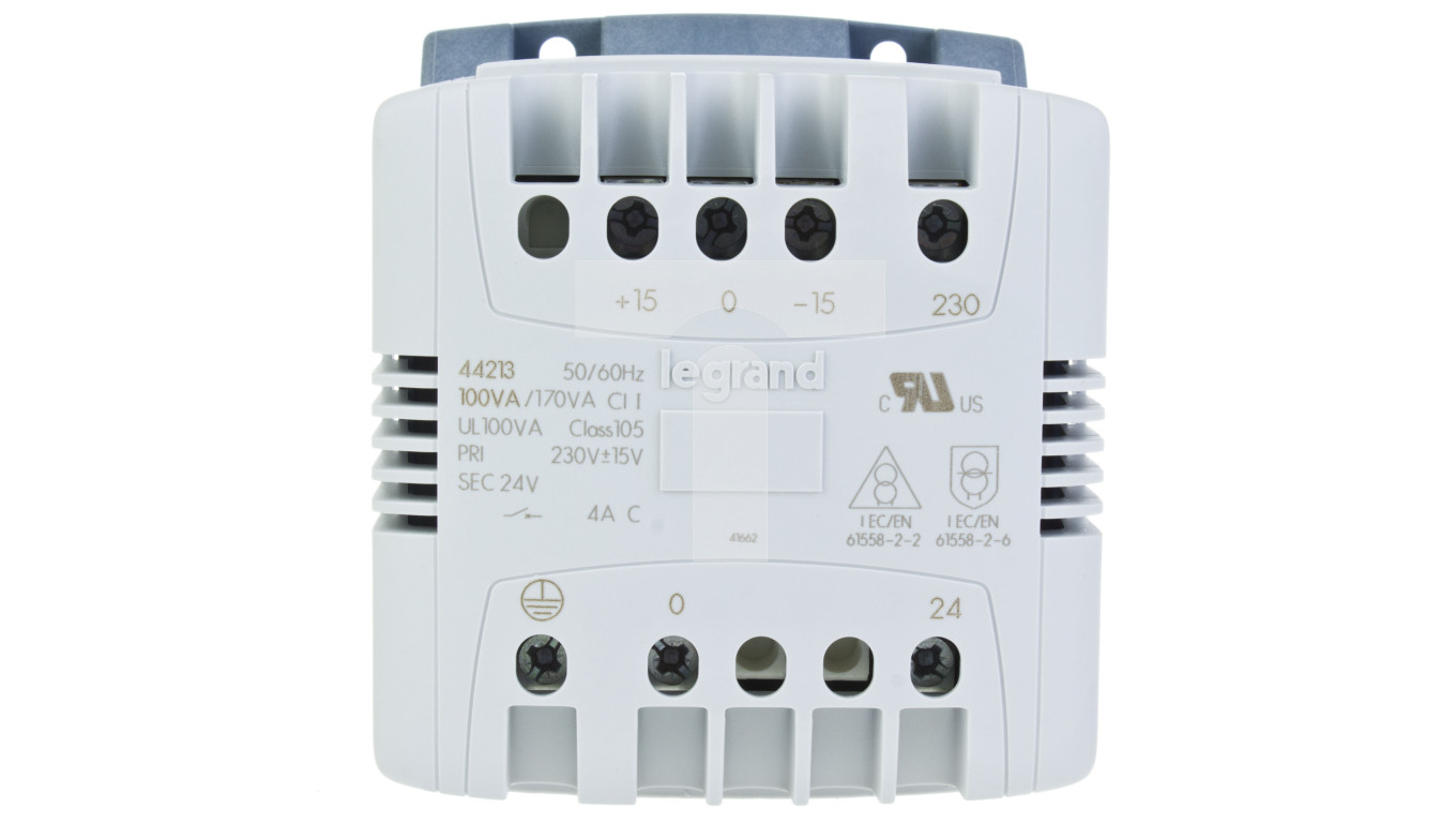 Transformator sterowniczy bezpieczeństwa 100VA 230/24V 044213 – LEGRAND ...