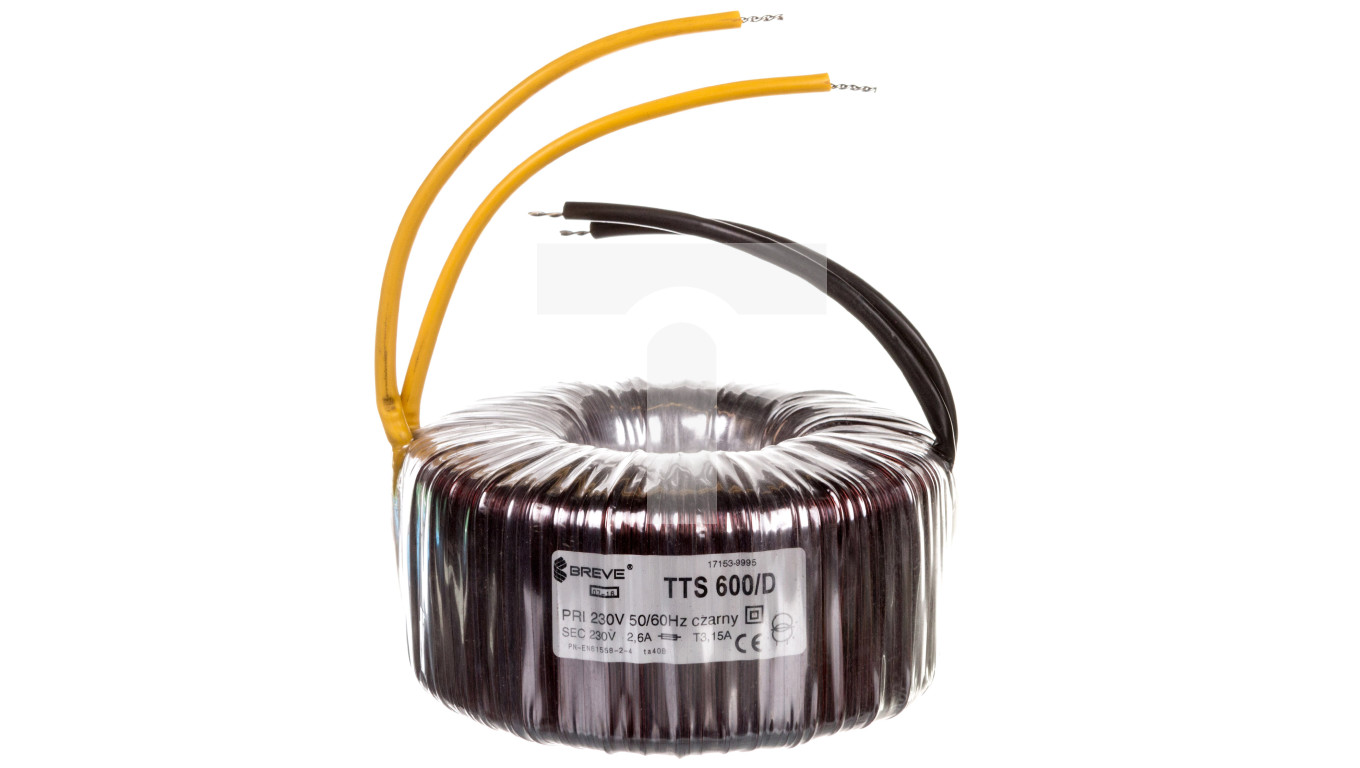 Transformator toroidalny TTS 600/D 230/230V 600VA 17153-9995 – BREVE | TIM SA