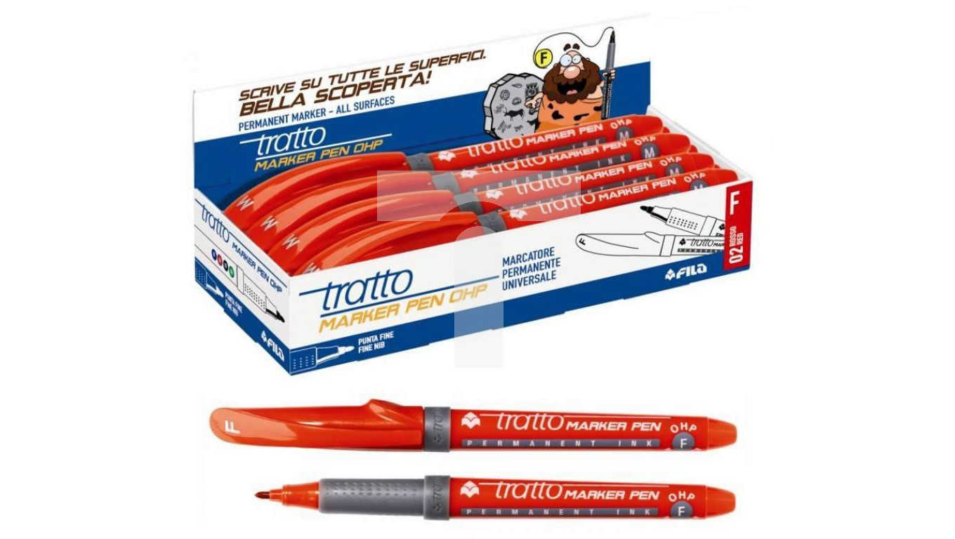Tratto - Marker permanentny F-2,2 mm Czerwony / 806802 – LYRA | TIM SA