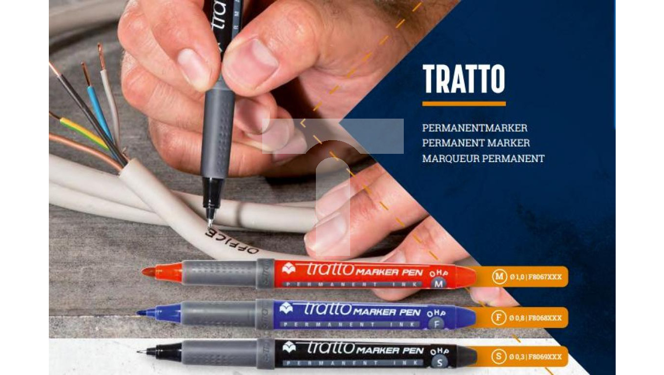Tratto - Marker permanentny F-2,2 mm Zielony / 806804 – LYRA | TIM SA
