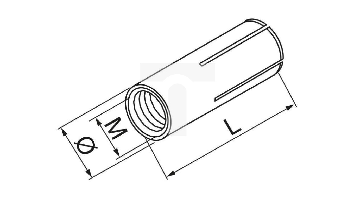 Tuleja rozporowa stalowa TRS M10 650307 /50szt./ – BAKS | TIM SA