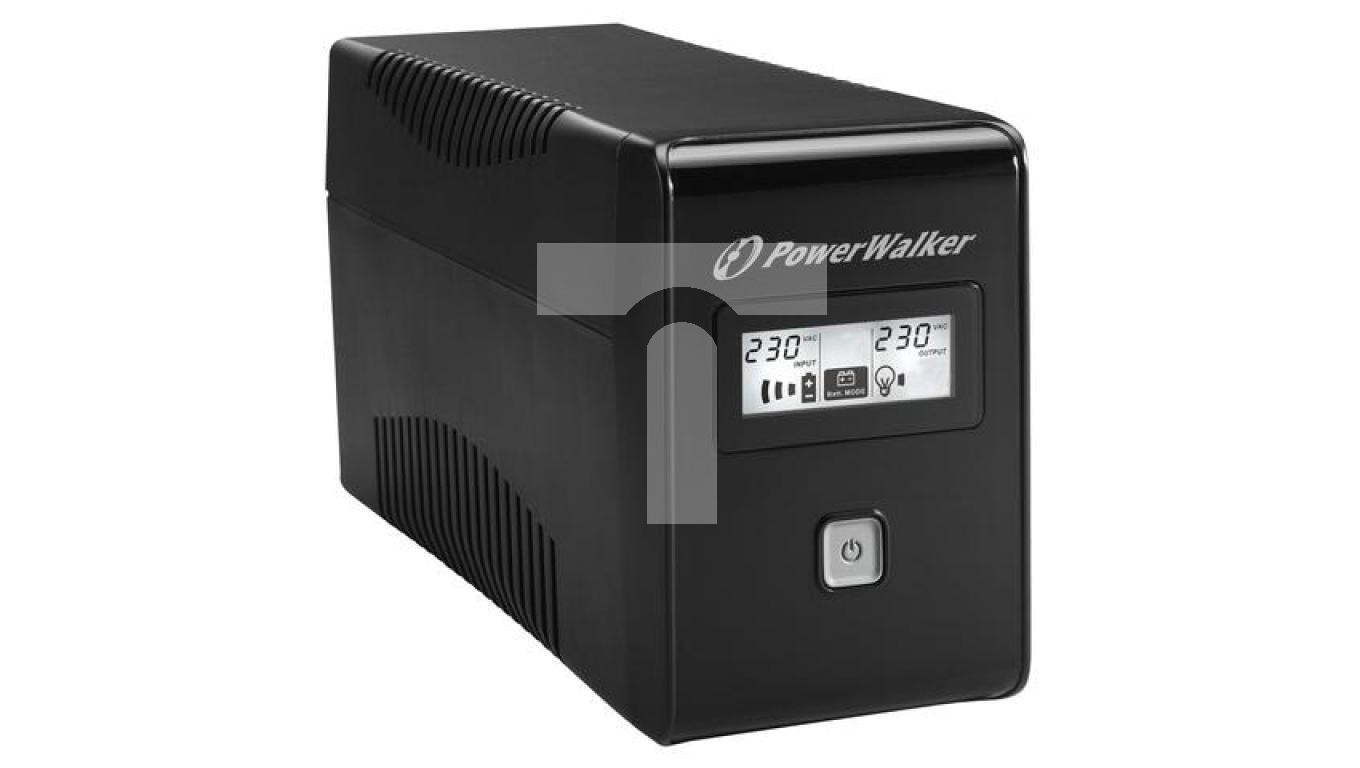 UPS POWERWALKER LINE-INTERACTIVE 650VA 2x SCHUKO OUT, RJ11 IN/OUT, USB ...