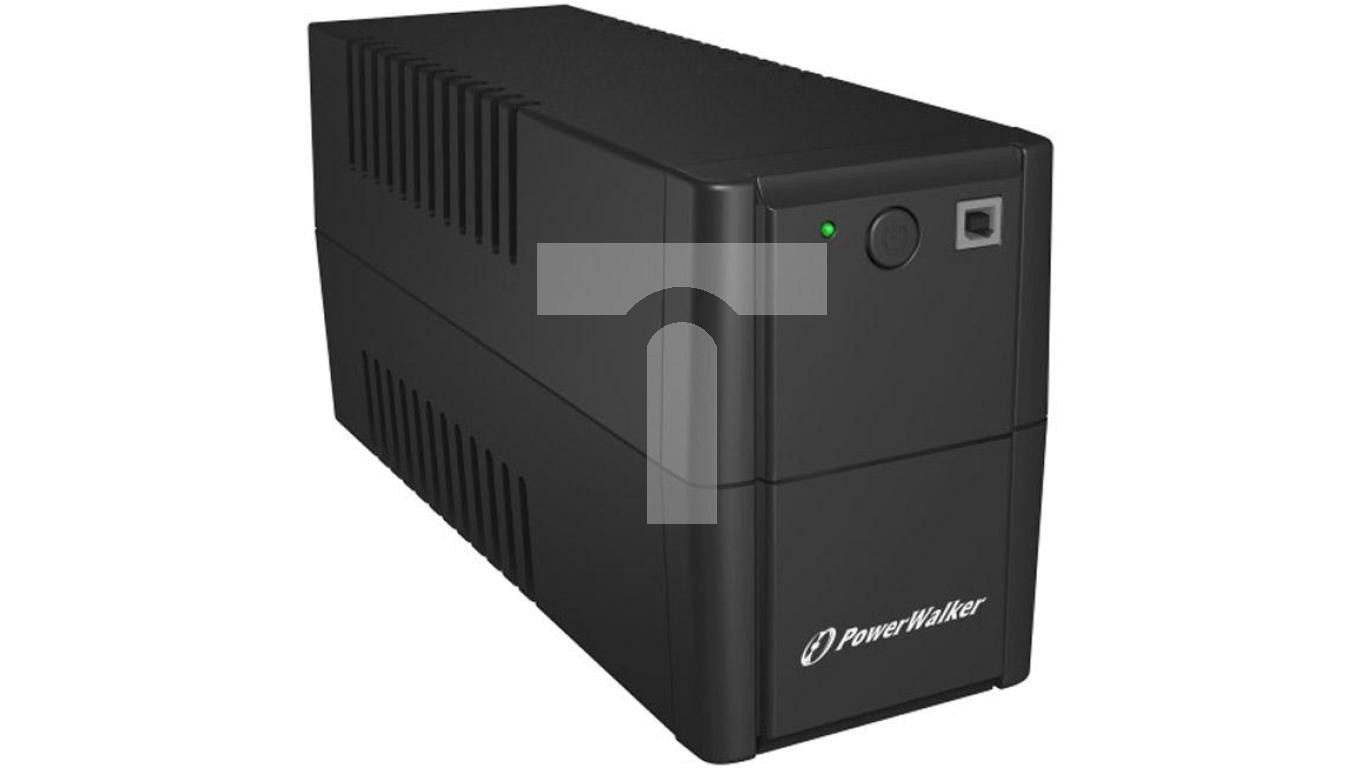 UPS POWERWALKER LINE-INTERACTIVE 650VA 2xSCHUKO OUT, RJ11 IN/OUT, USB ...