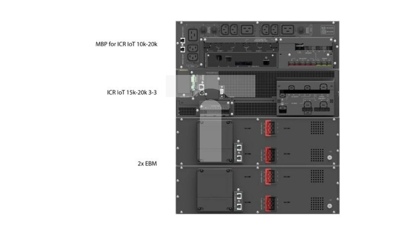 UPS POWERWALKER RACK VFI 15000 ICR IOT 3/3 ON-LINE 10KVA TERMINAL RJ-45 ...