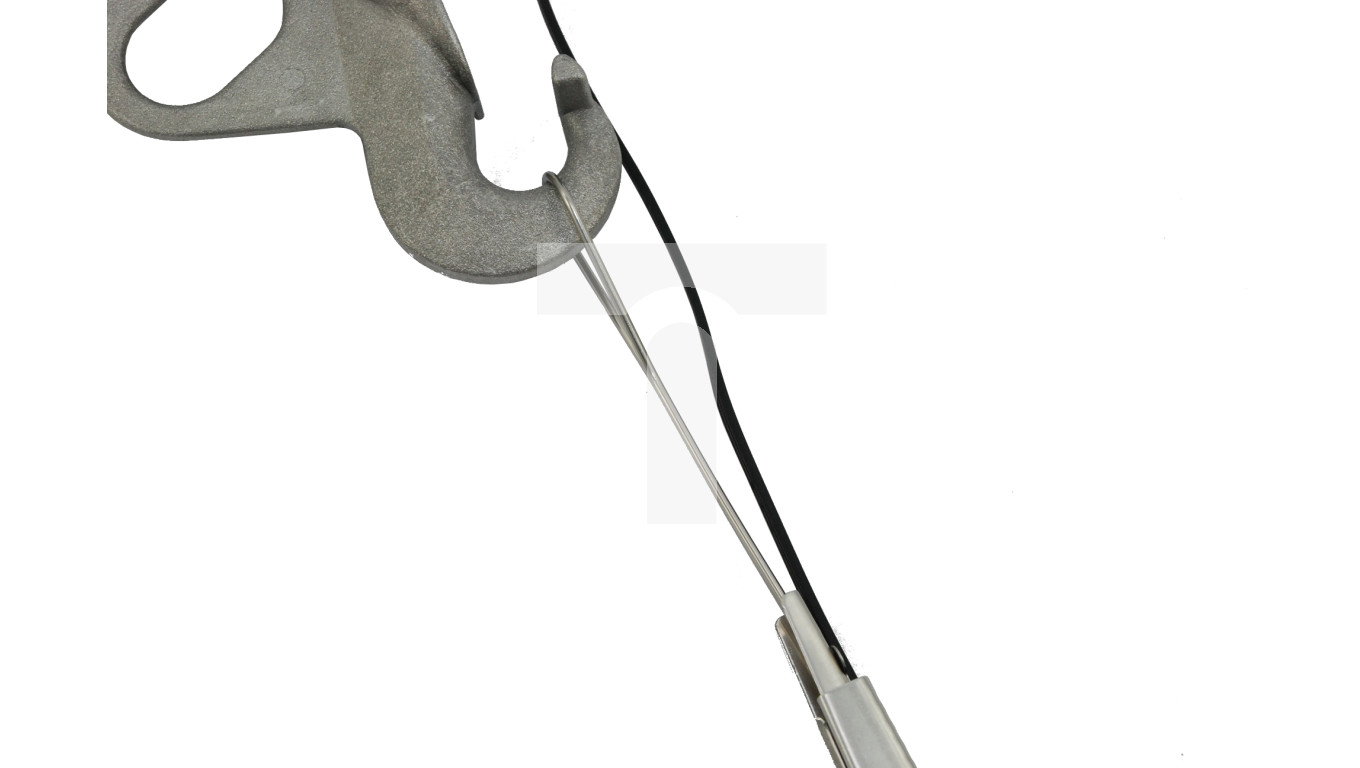 Uchwyt odciągowy 1.2kN do kabli płaskich (4x12mm), metalowy, 280 mm ...