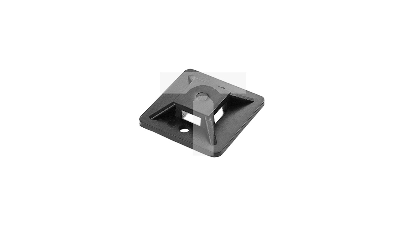 Uchyt opaski kablowej, samoprzylepny, 30x30 mm, czarny, 50 sztuk,OR-AE ...