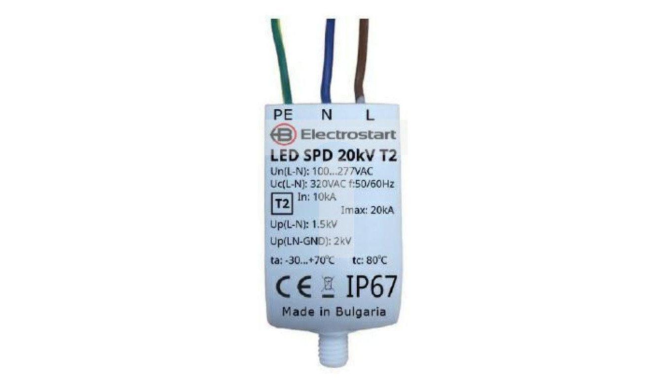 Układ przeciwprzepięciowy LED SPD 20kA 10kV T2 941020020000320 ...