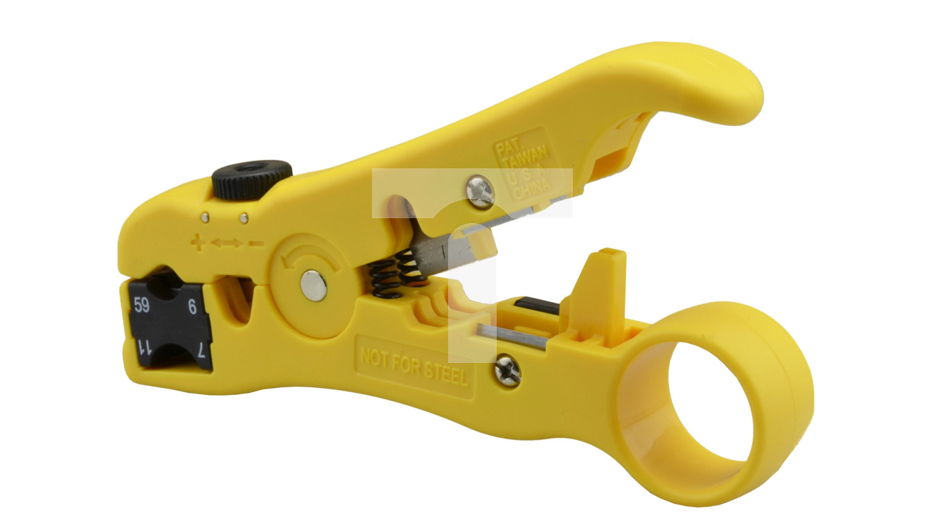 Uniwersalny ściągacz izolacji do kabli UTP STP solarnych PV RG59 RG6 ...