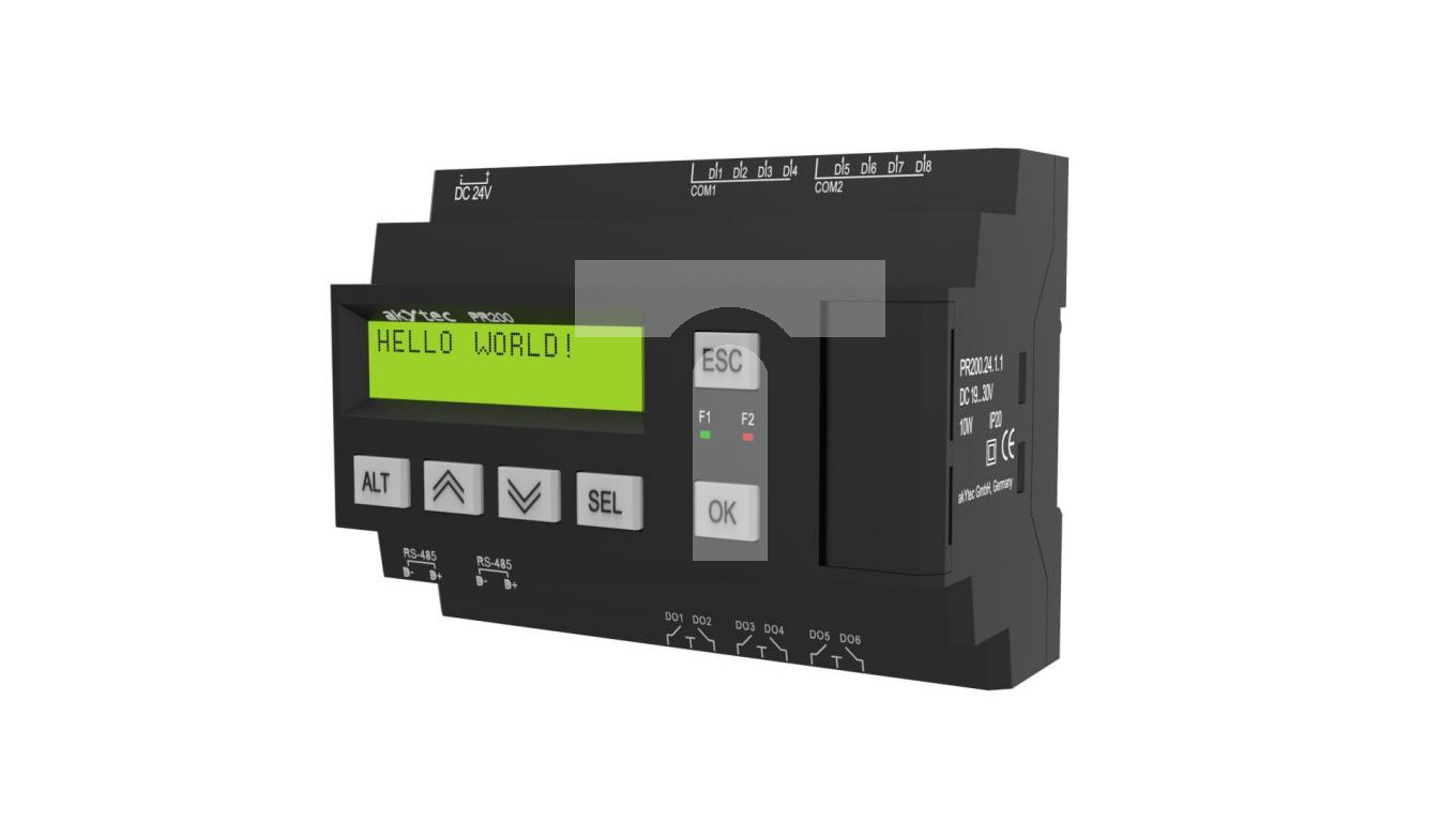 Uniwersalny, programowany sterownik PLC z wyświetlaczem LCD, 8DI, 6DO ...