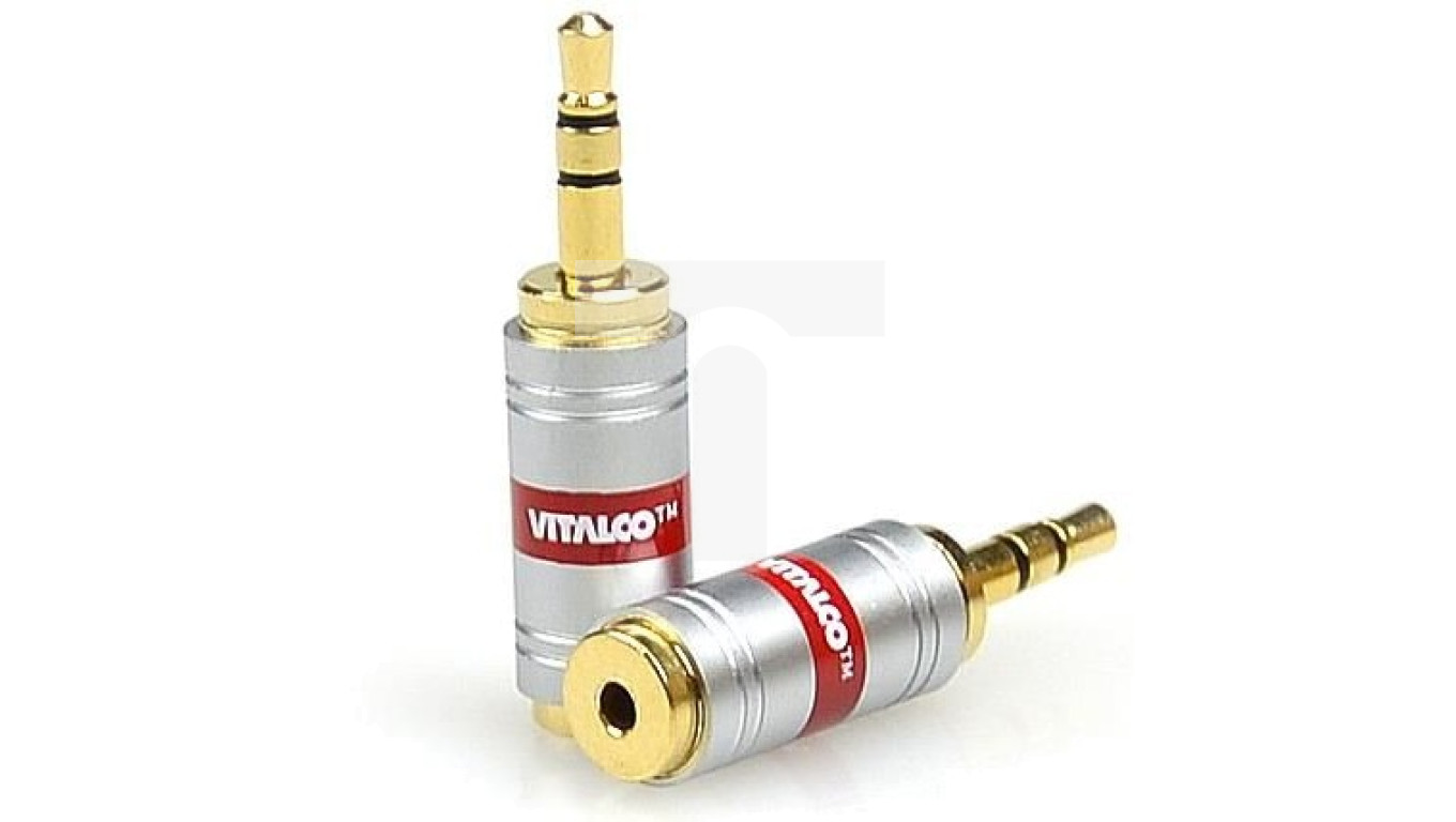 VITALCO JP416 CHROME Przejście Adapter Audio AUX mini Jack 3,5mm Stereo ...