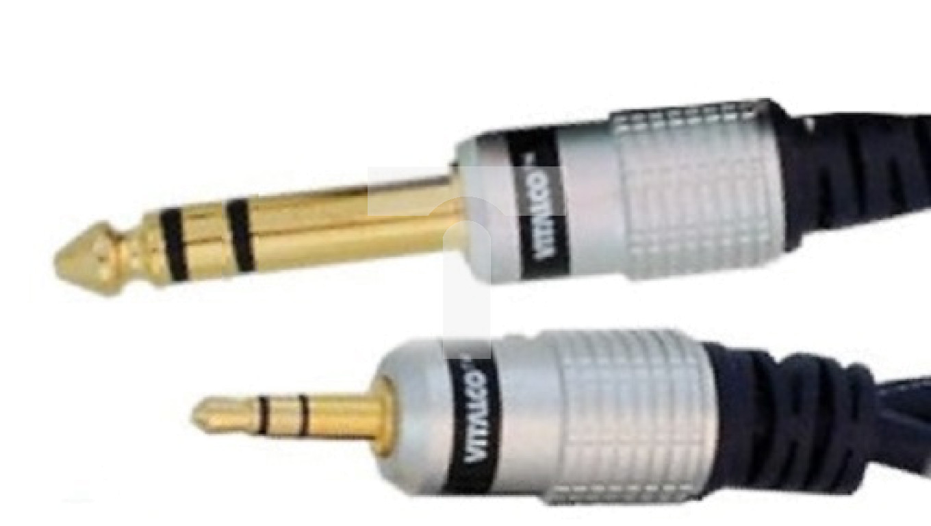 VITALCO MK68 Kabel Audio mini Jack 3,5mm Stereo (wtyk) / Jack 6,3mm ...