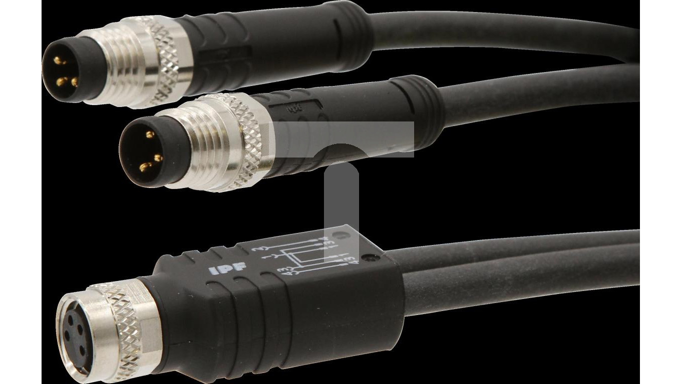 VK000048, rozdzielacz, 2x M8 3pin, M8 4pin 2xM8-Stecker3p,1xM8-Dose4p ...