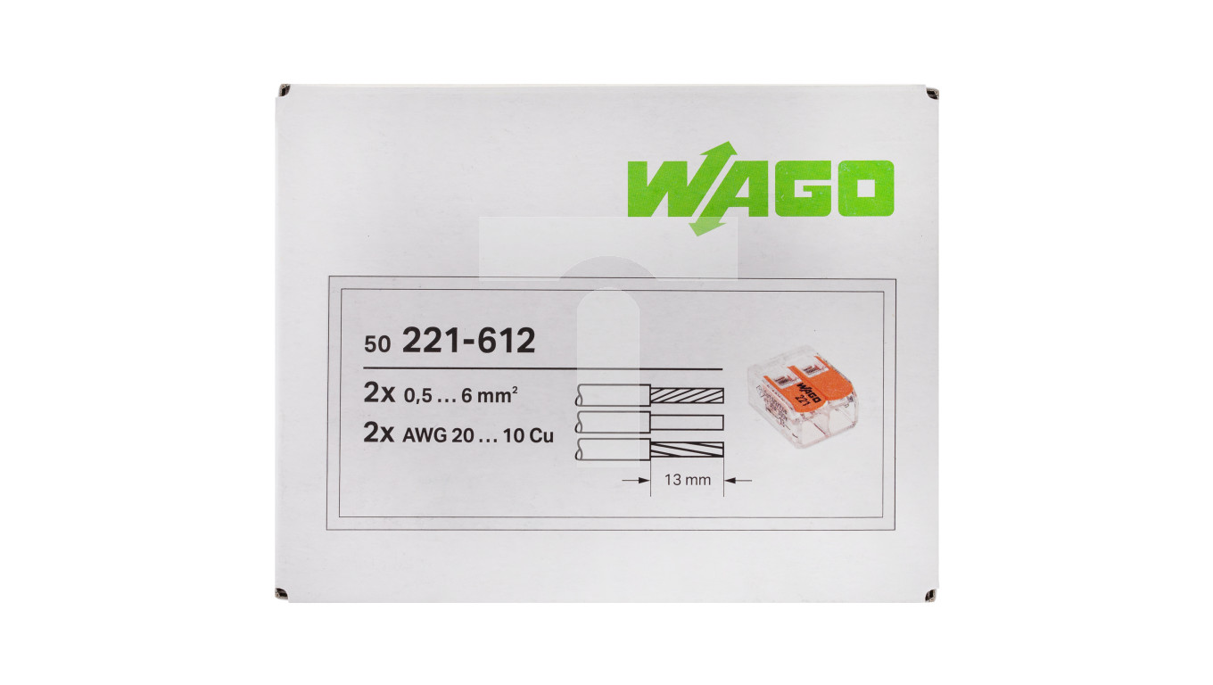 Szybkozłączka 2x 0,5-6,0mm2 uniwersalna (na drut / na linkę) 450V/41A ...