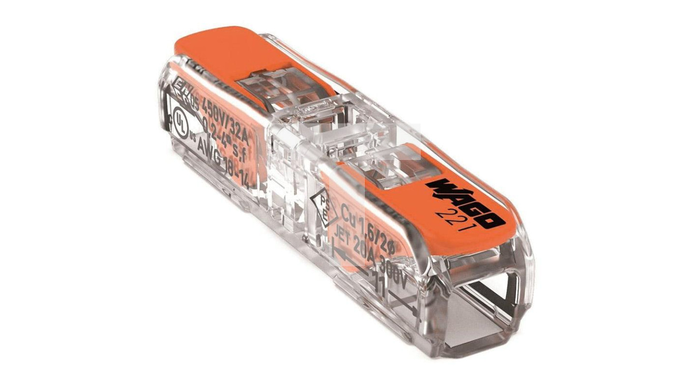Szybkozłączka przelotowa 2x0,2-4mm2 Inline 221-2411 – WAGO | TIM SA