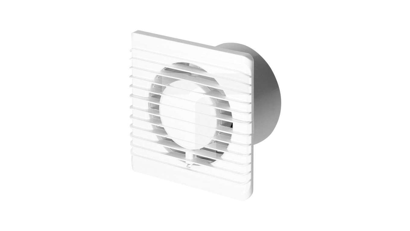 Wentylator łazienkowy 100mm, natynkowy z czujnikiem wilgoci i wyłącznikiem czasowym,BF-100/HT ...