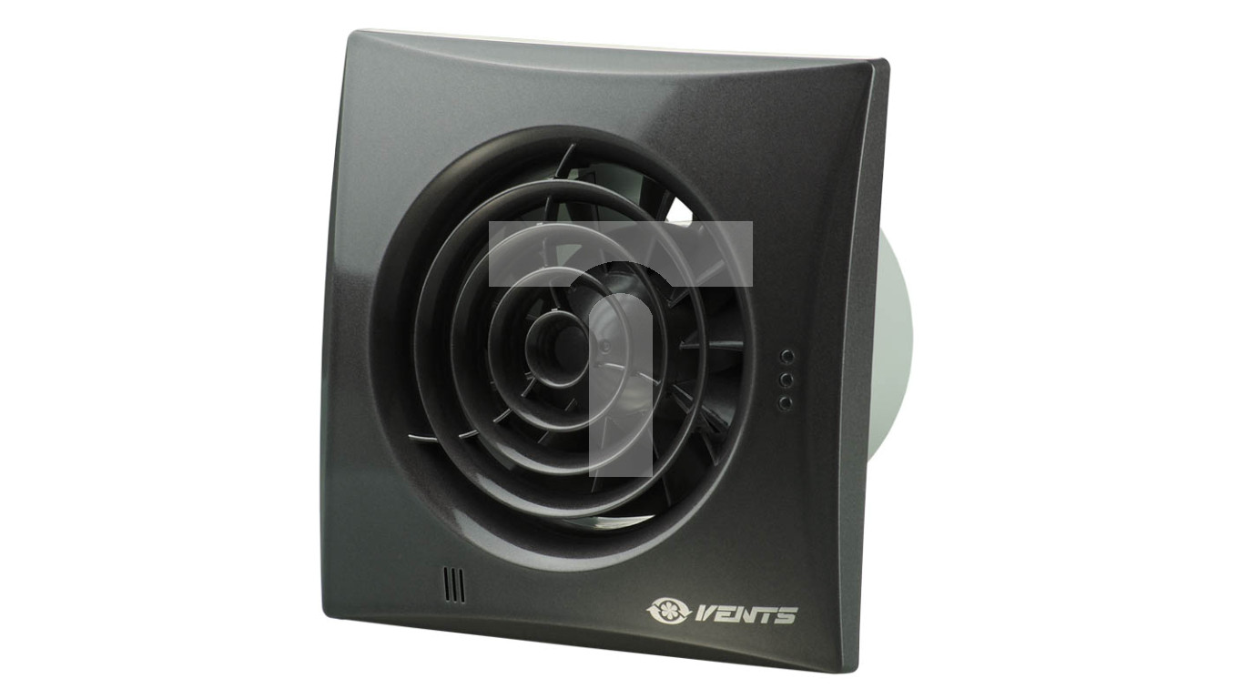 Wentylator osiowy 150mm z higrostatem czarny 150QUIETTHBLK – Vents ...