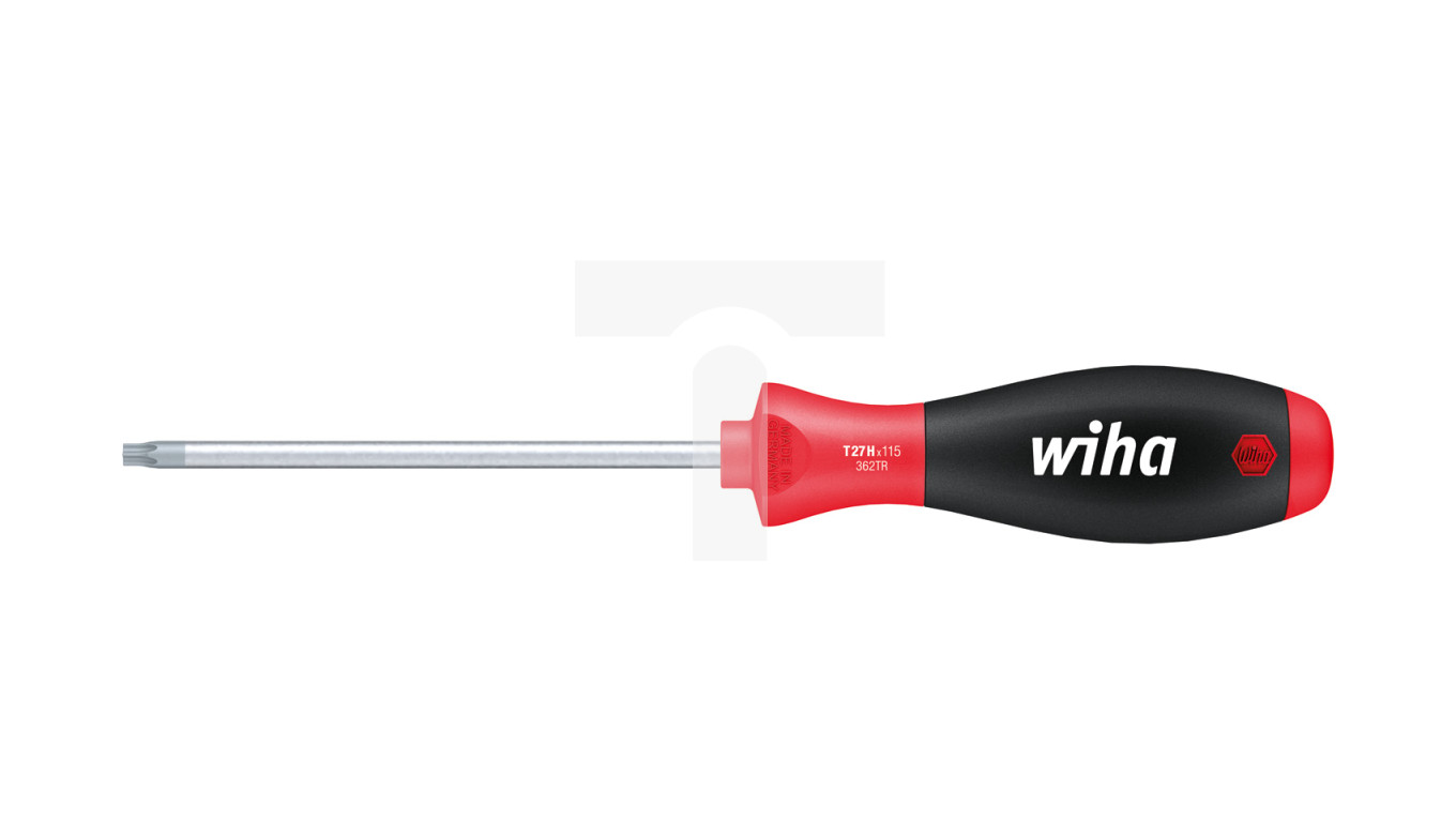Wiha Wkrętak SoftFinish TORX Tamper Resistant z otworem z trzonem okrągłym T20H x 100 mm 362TR20 ...