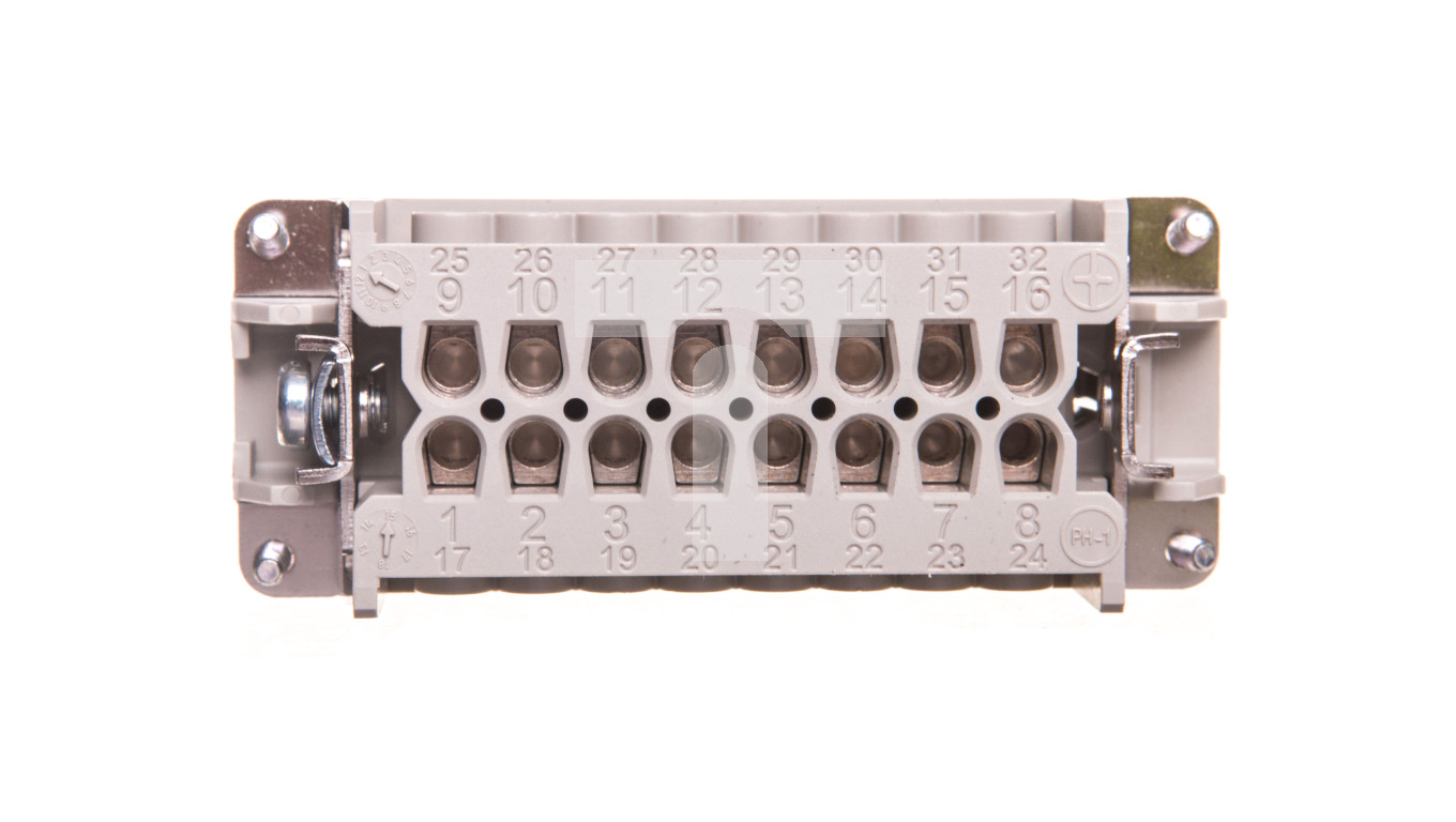 Wkład złącza 16P+PE żeński 16A 500V EPIC H-BE 16 BS 10195100 – LAPP ...