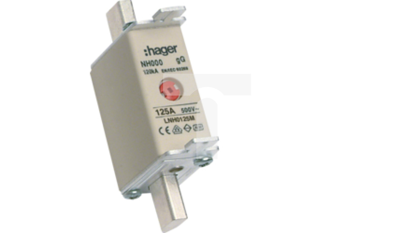 Wkładka bezpiecznikowa NH00 125A 500V gG LNH0125M – HAGER POLO | TIM SA
