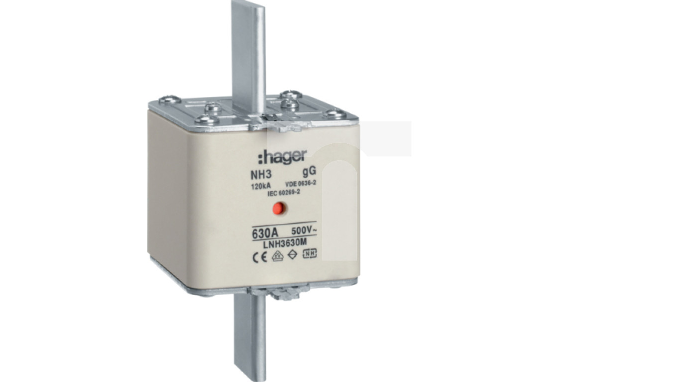 Wkładka bezpiecznikowa NH3 630A 500V gG LNH3630M – HAGER POLO | TIM SA