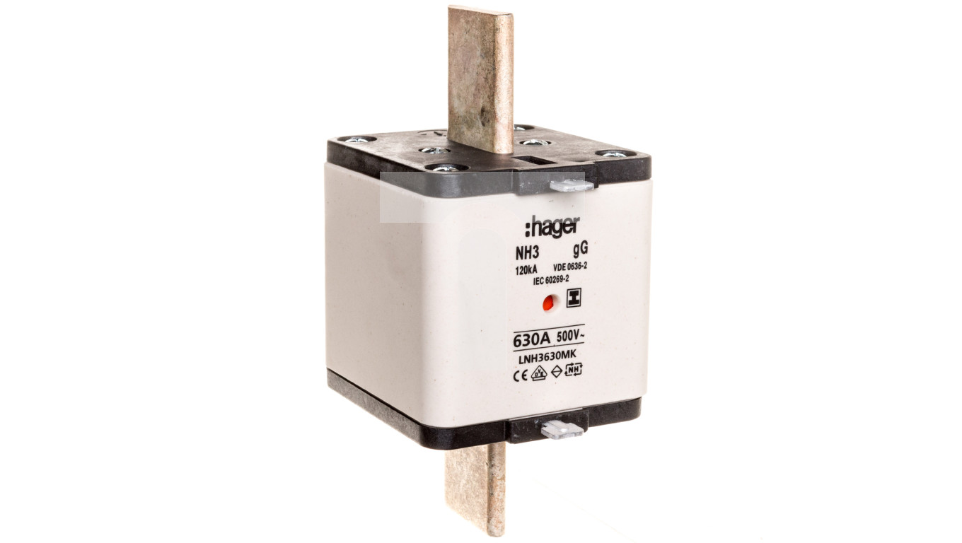 Wkładka bezpiecznikowa NH3 630A 500V gG LNH3630MK – HAGER POLO | TIM SA