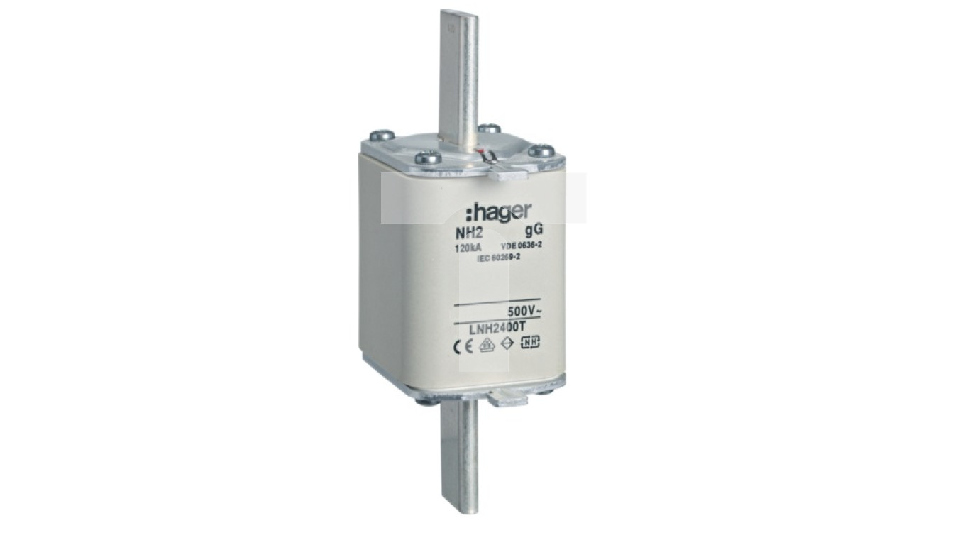 Wkładka bezpiecznikowa zwłoczna NH2C 200A AC 500V gG LNH2200T – HAGER ...