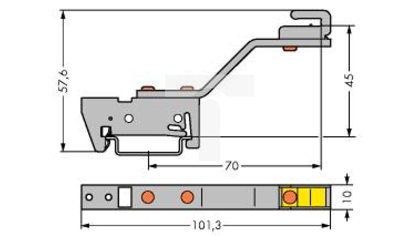 Wspornik szyny zbiorczej 790-301 – WAGO | TIM SA