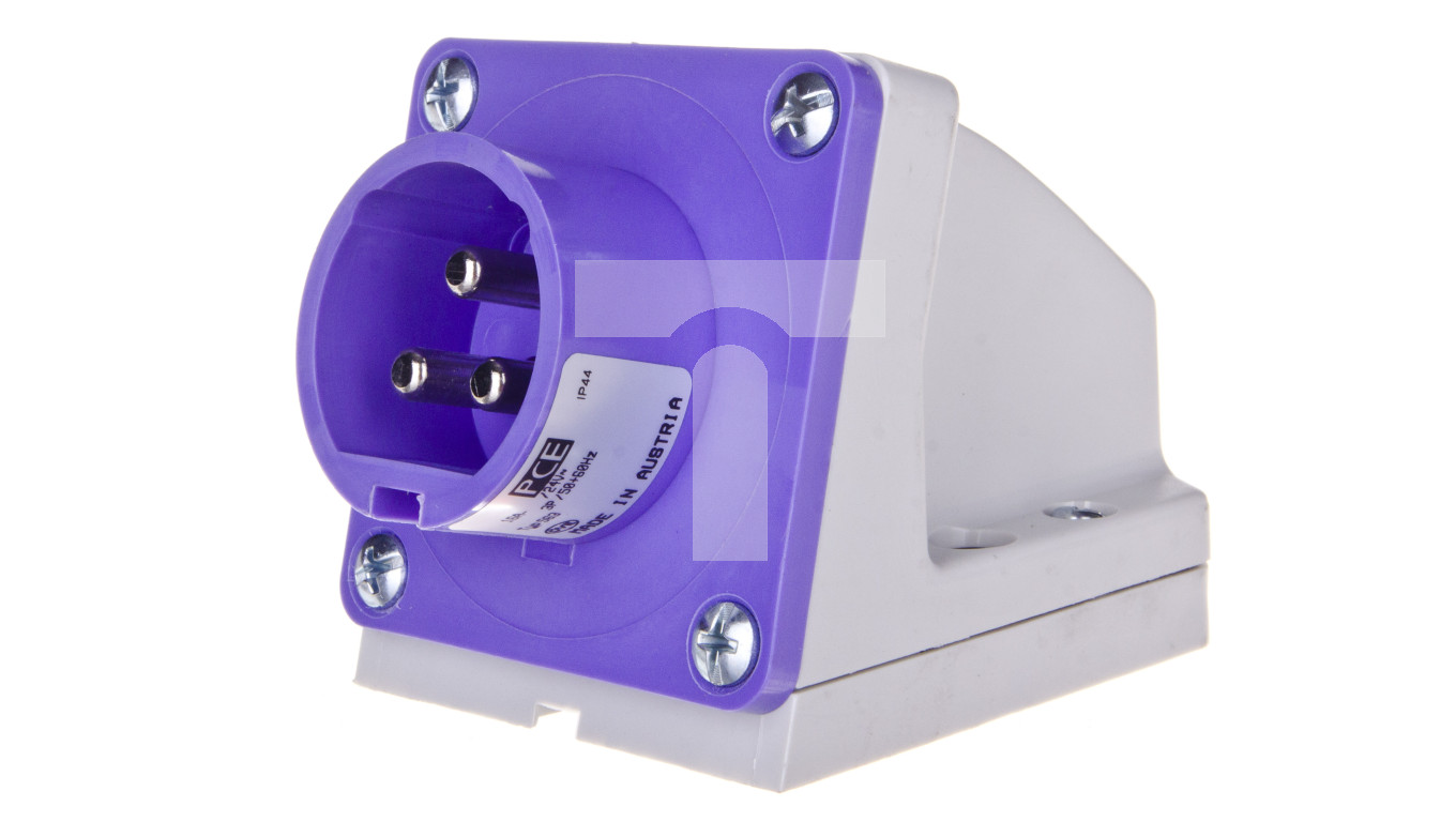Wtyczka odbiornikowa 16A 3P 24V fioletowa IP44 563v – PCE | TIM SA