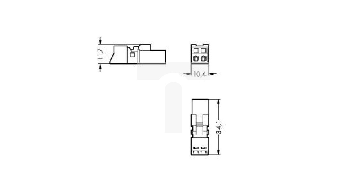 Wtyk 2-torowy czarny WINSTA MINI 890-212 /50szt./ – WAGO | TIM SA