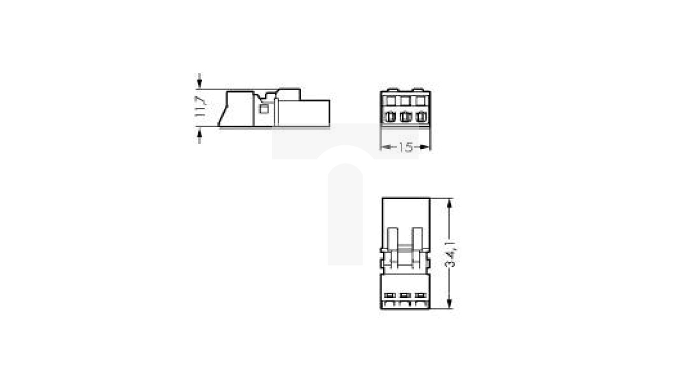 Wtyk 2-torowy czarny WINSTA MINI 890-213 /50szt./ – WAGO | TIM SA