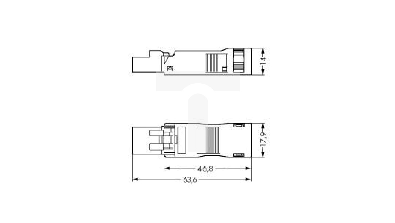 Wtyk 3-torowy biały z obudową odciążającą naciąg WINSTA MINI 890-133 /50szt./ – WAGO | TIM SA