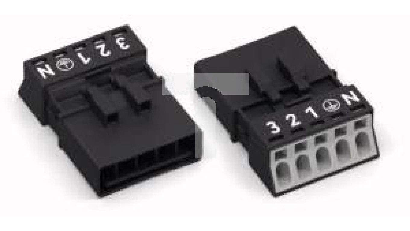 Wtyk 5-torowy czarny WINSTA MINI 890-215 /50szt./ – WAGO | TIM SA